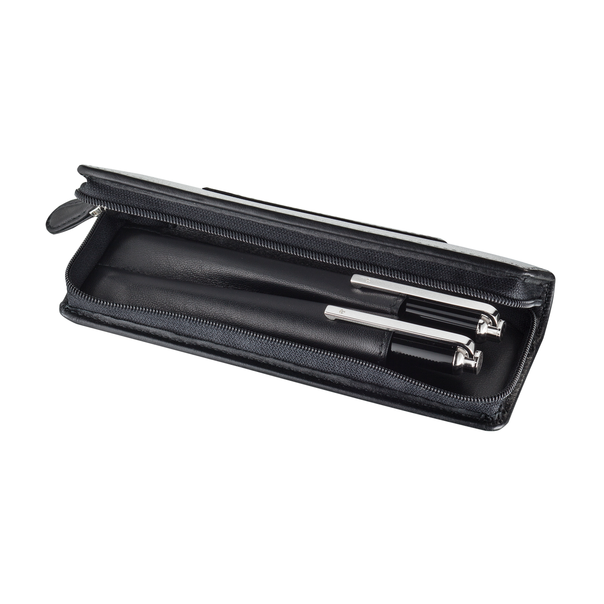 Waldmann Lederetui 2 Schreibgeräte mit Reißverschluss – Hakador